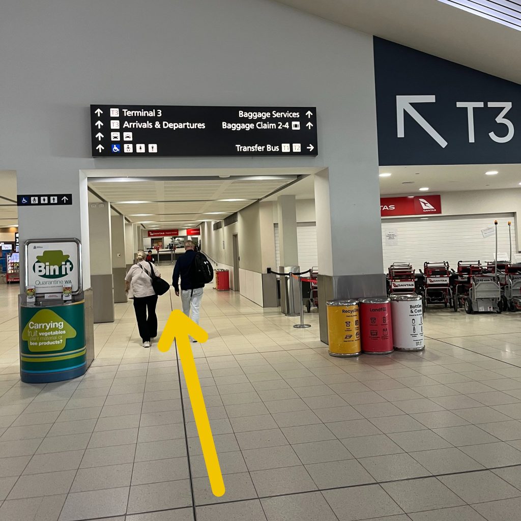 Perth Airport T4 (QANTAS) Arrivals – Shuttle Bus Pickup Instructions ...